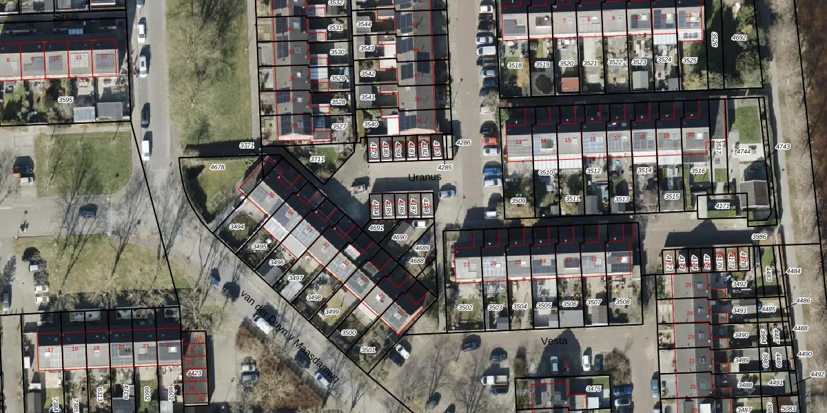 Uranus 51-k, Hoogezand (9602 NR) - KadastraleKaart.com