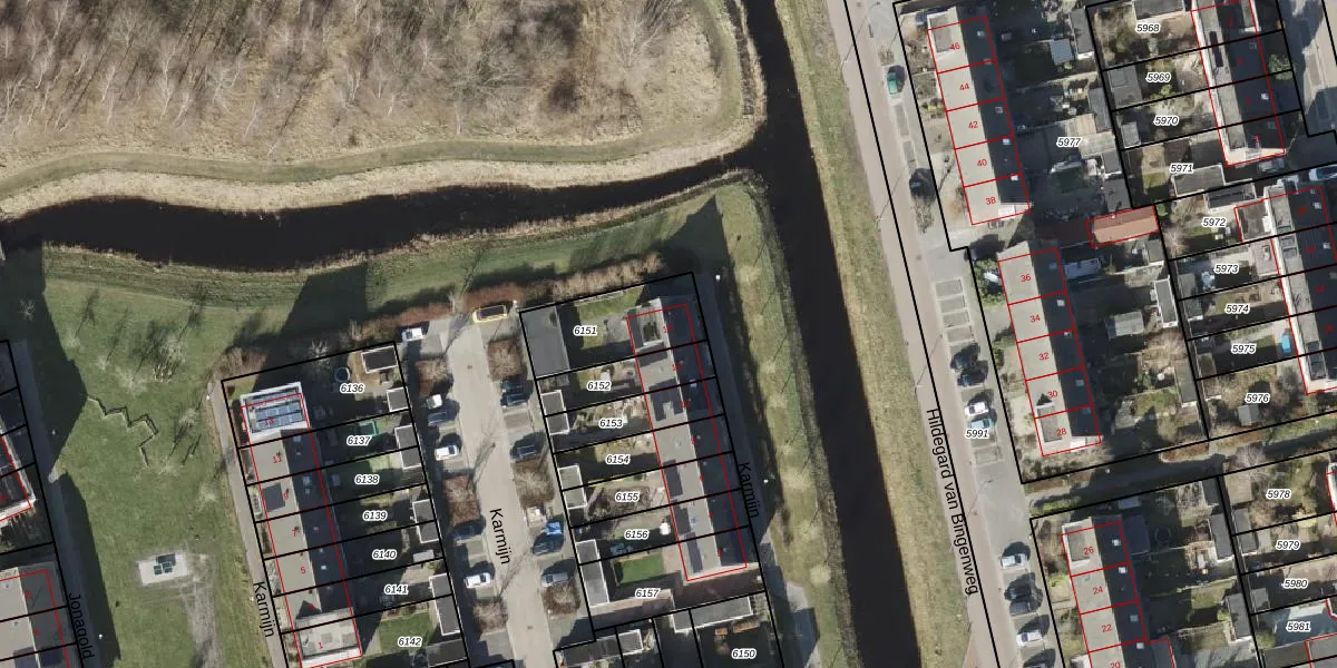 Karmijn 14, Assen (9408 JC) - KadastraleKaart.com