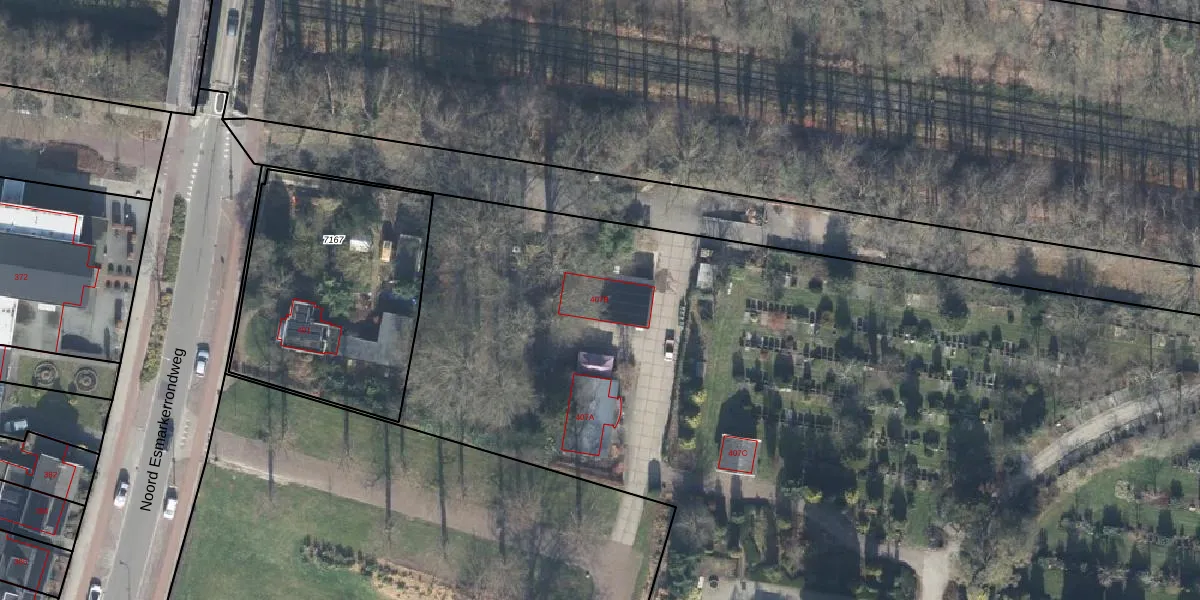 Noord Esmarkerrondweg 407-B, Enschede (7533 BL) - KadastraleKaart.com