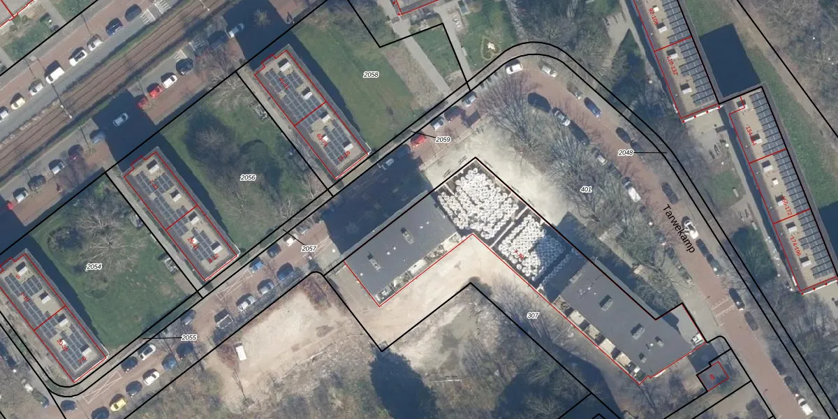 Tarwekamp 33, 's-Gravenhage (2592 XG) - KadastraleKaart.com