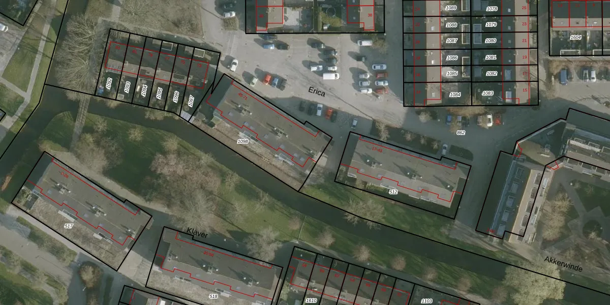 Erica 61, Hoogvliet Rotterdam (3191 RE) - KadastraleKaart.com