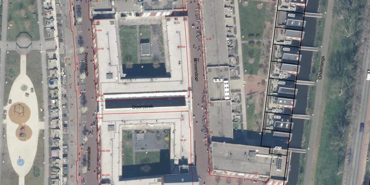 Binnendoor 57, Waddinxveen (2741 NP) - KadastraleKaart.com