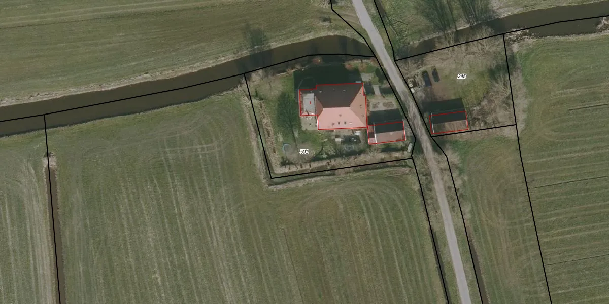 Leechlân 1, Grou - GRO00-G-501 - KadastraleKaart.com