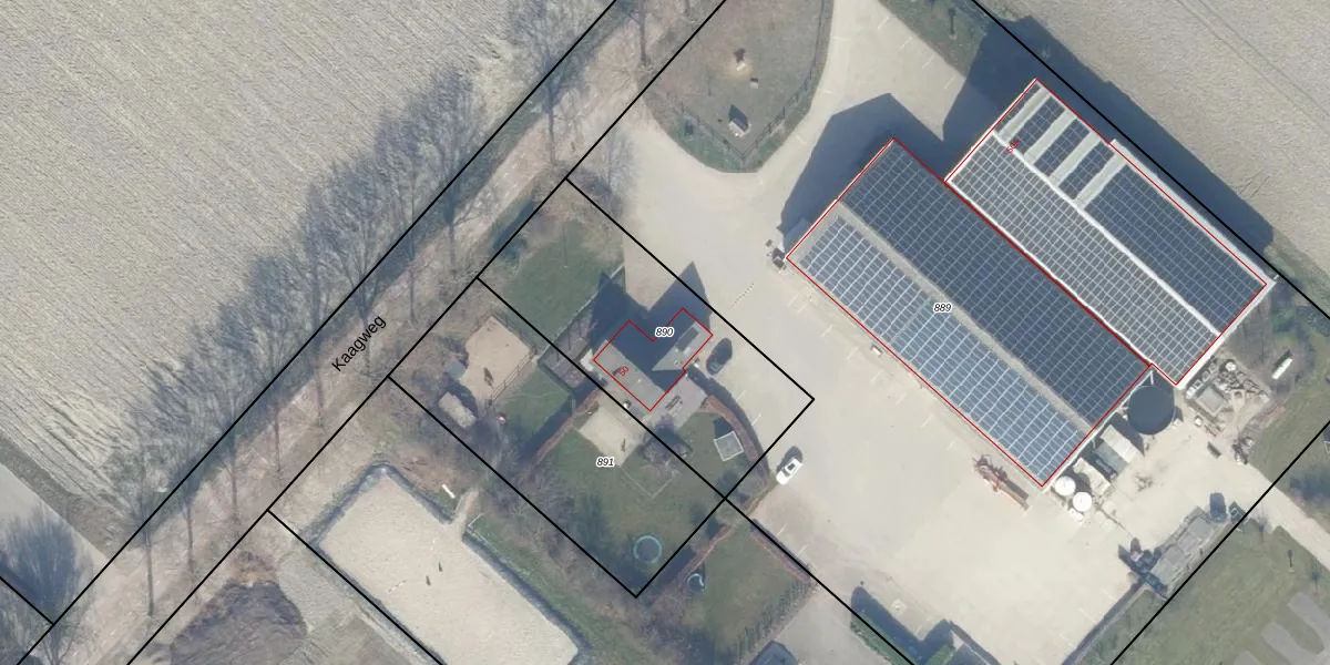 Kaagweg 50, Abbenes - HLM03-AO-890 - KadastraleKaart.com