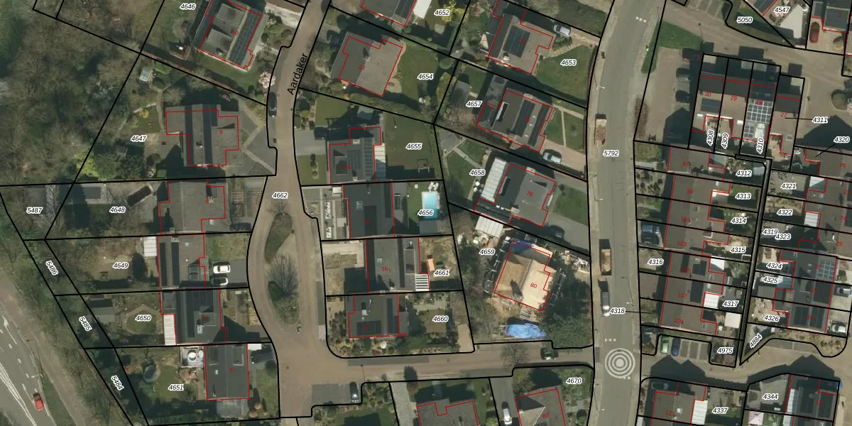 Aardaker 15, Kerkrade - KRD00-A-4656 - KadastraleKaart.com