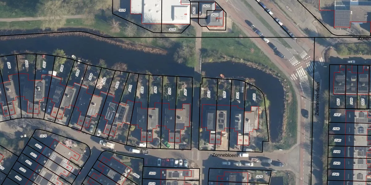 Zonnebloem 64, Leiden - LDN01-S-1627 - KadastraleKaart.com