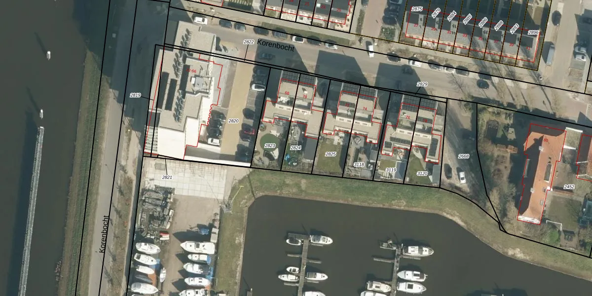 Korenbocht 70, Oosterhout - OTH01-Q-2824 - KadastraleKaart.com