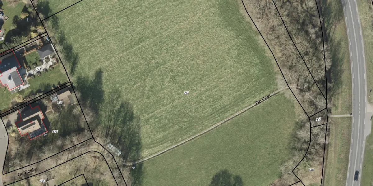 Perceel OTW02E217 in Oosterwolde - KadastraleKaart.com