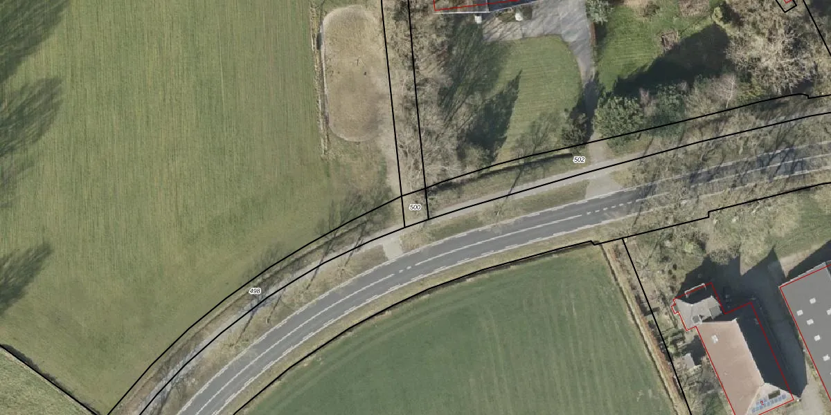 Perceel OTW02E500 in Oosterwolde - KadastraleKaart.com