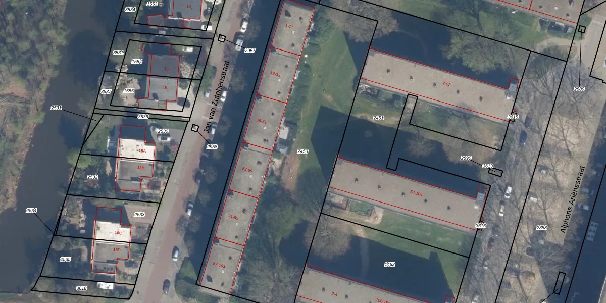 Jan van Zutphenstraat 1, Schiedam - SDM01-H-2450 - KadastraleKaart.com