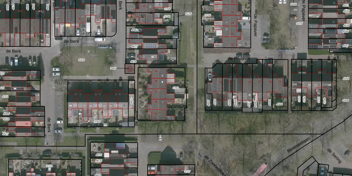 de Berk 18, Hoogerheide - WDT00-G-3761 - KadastraleKaart.com